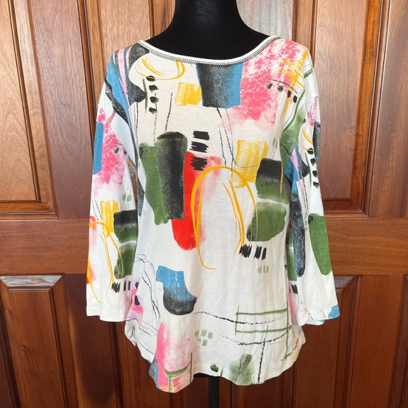 Jess & Jane | Tops | Jess Jane Dreaming Shirt Abstract Made In Usa 34 ...